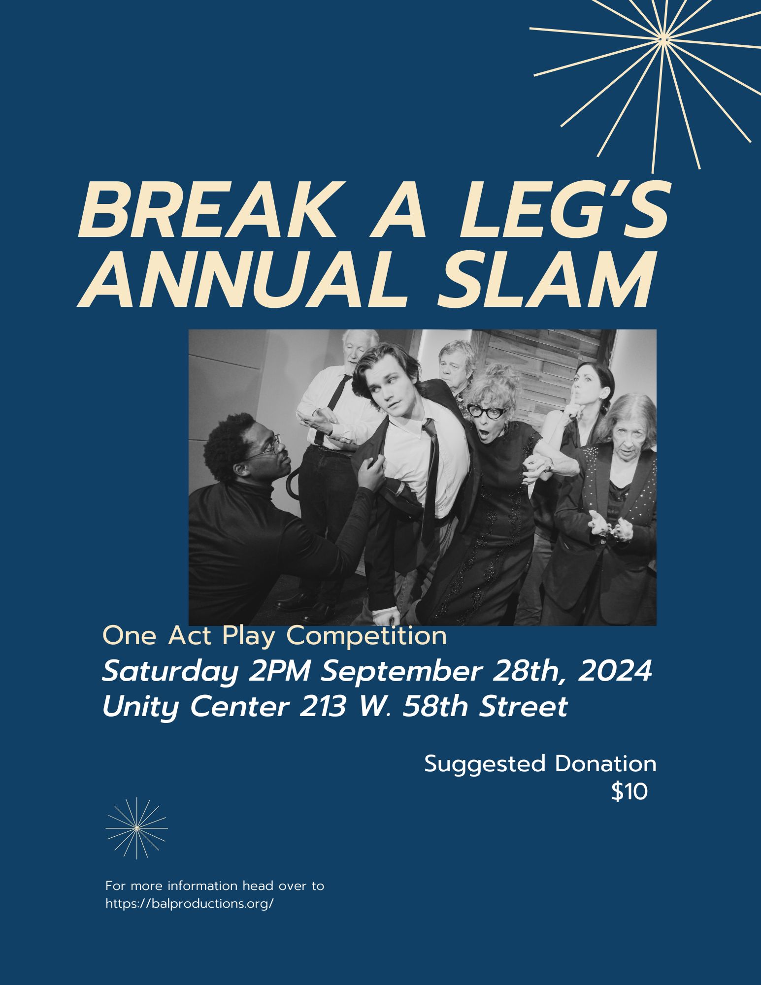 ONE ACT SLAM! 2024 - Break a Leg Productions